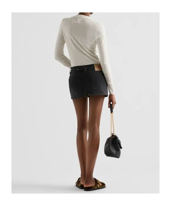 Prada Cashmere And Silk Long Sleeve Cardigan