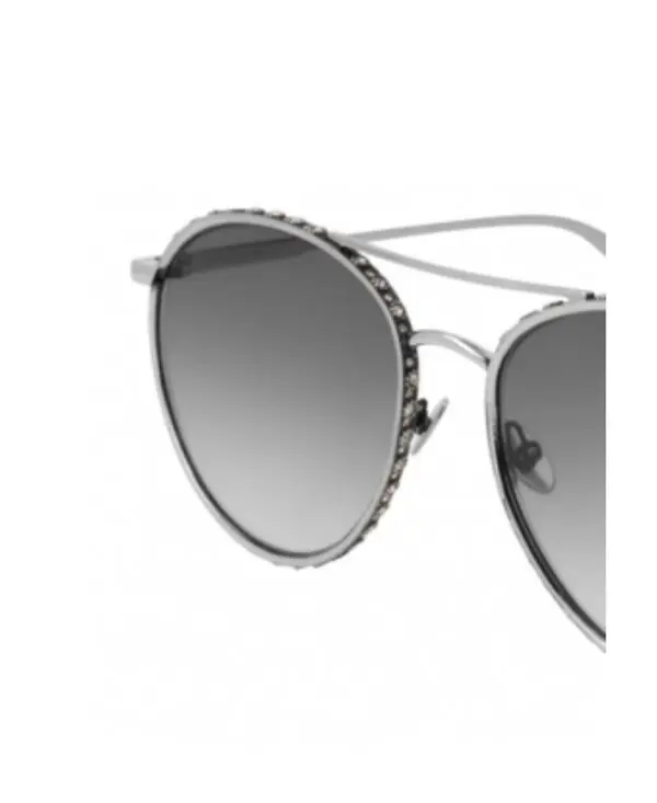 Alexander McQueen Logo Detail Aviator Sunglasses