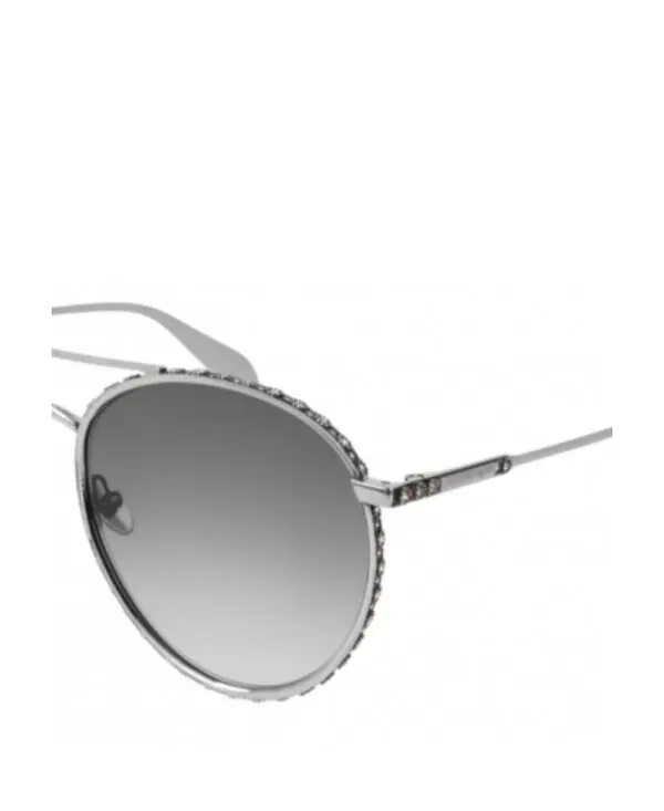 Alexander McQueen Logo Detail Aviator Sunglasses
