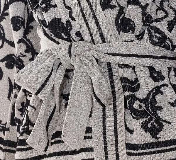 Liu Jo Belted Floral Knitted Jacket