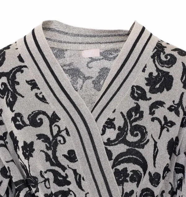Liu Jo Belted Floral Knitted Jacket