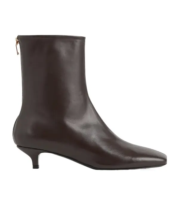 TOTEME Day Square Toe Ankle Boots