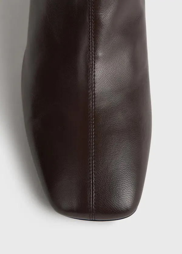 TOTEME Day Square Toe Ankle Boots