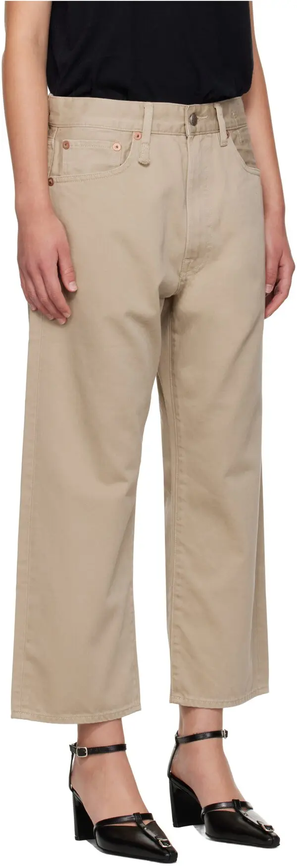 R13 Cotton Jeans With Belt Loops