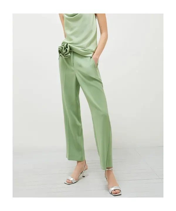 Marella Belted Floral Detail Trousers