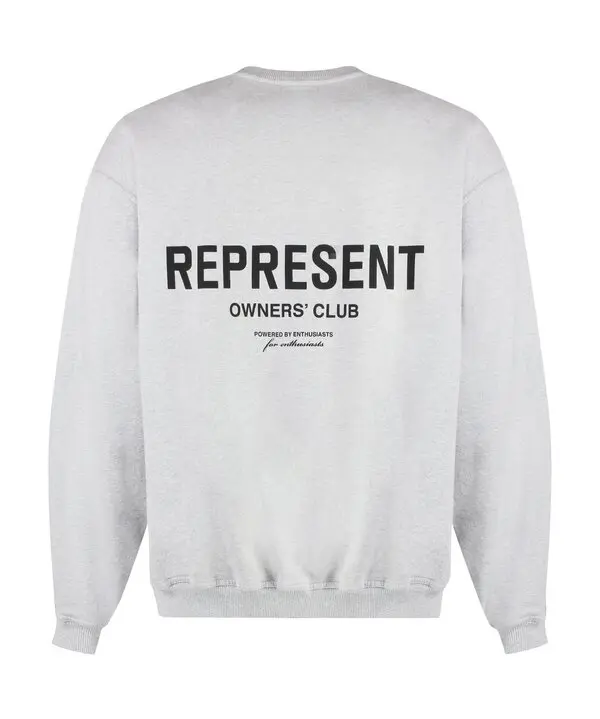 REPRESENT Owners' Club Crew Neck Sweater - Grey