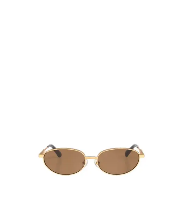 Jacquemus Oval Frame Sunglasses - Brown