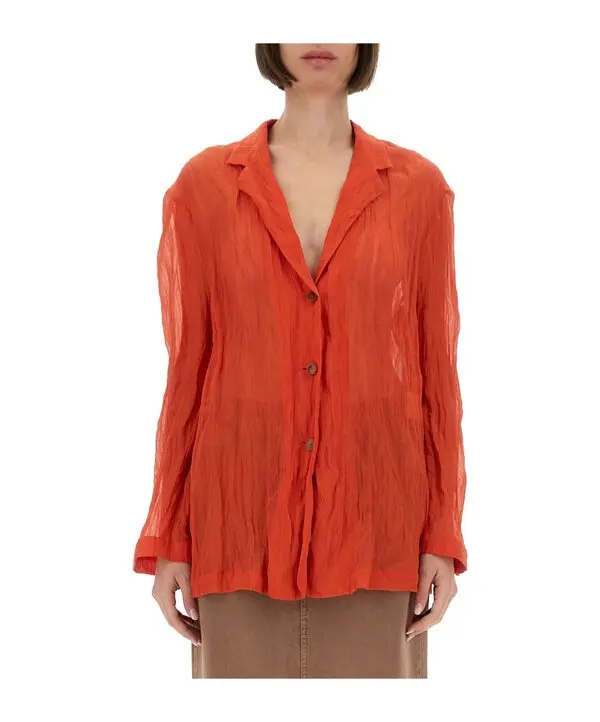 ALYSI Crinkled Textured Jacket