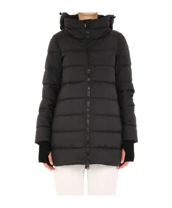 Herno Quilted Down Jacket With Hood - Black