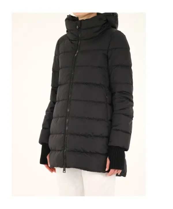 Herno Quilted Down Jacket With Hood - Black