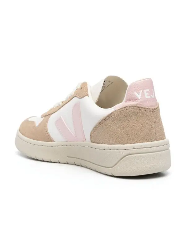 VEJA V-10 Chromefree Low-top Sneakers - Nude
