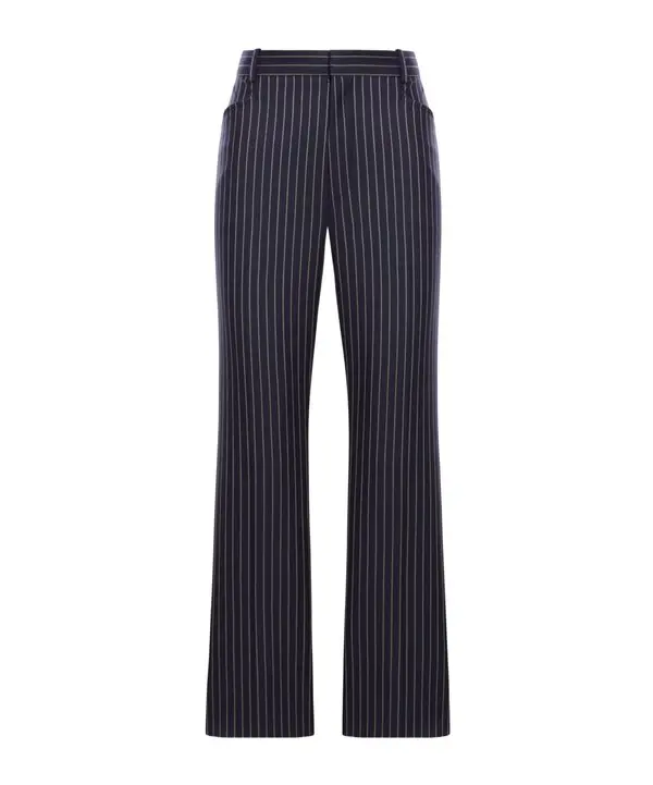 TOM FORD Tailored Pinstripe Wide Leg Pants