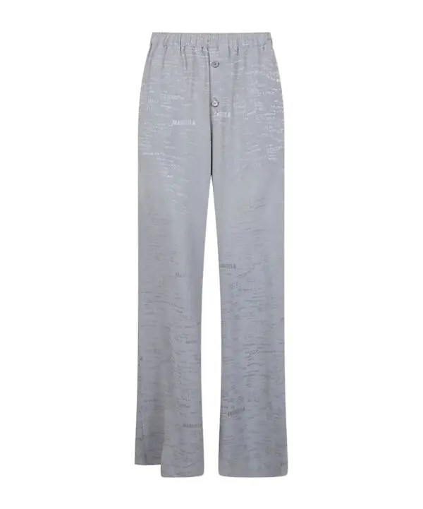 MAISON MARGIELA Satin Pants - Gray