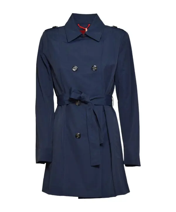MAXCO. Max&co. Belted Double-breasted Long Sleeved Coat