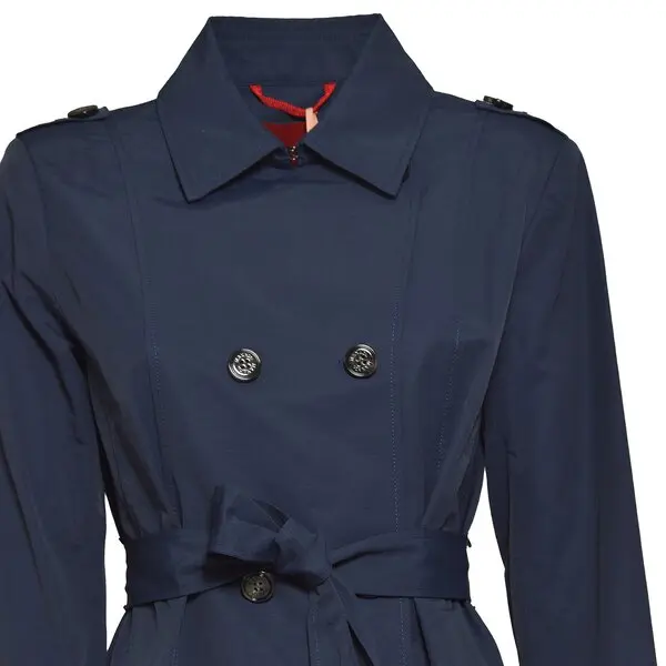 MAXCO. Max&co. Belted Double-breasted Long Sleeved Coat