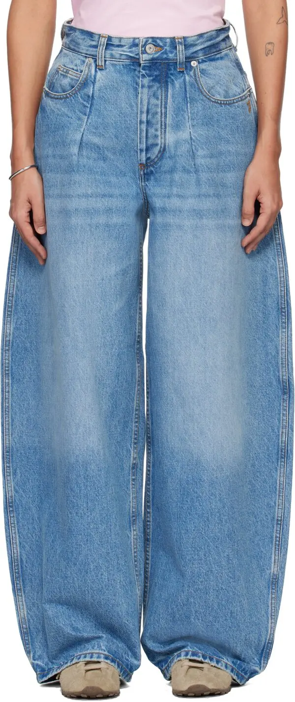 Jacquemus Ovalo De-nîmes Curved Leg Jeans