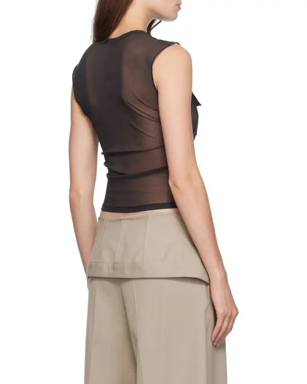 Acne Studios Sleeveless Mesh Pocketed Top