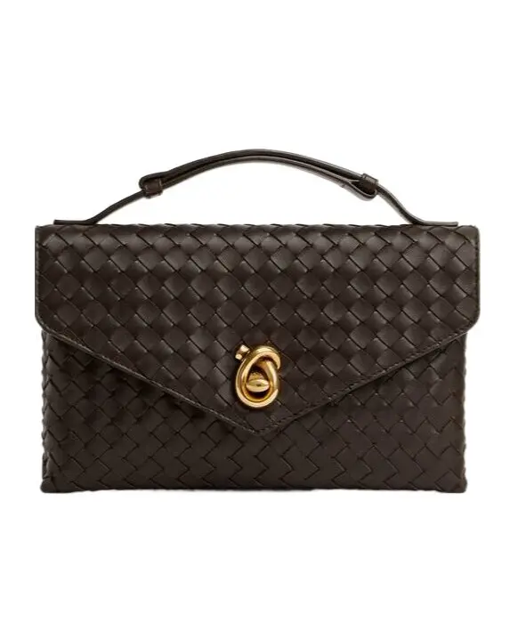 Bottega Veneta Intrecciato Knot Lock Crossbody Bag - Soft Candy
