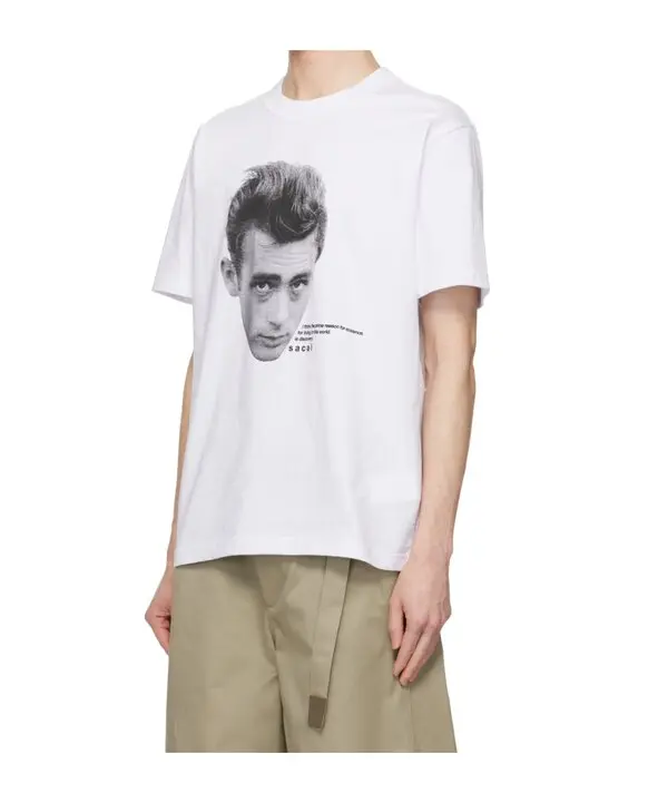 Sacai James Dean Graphic Printed Crewneck T-shirt