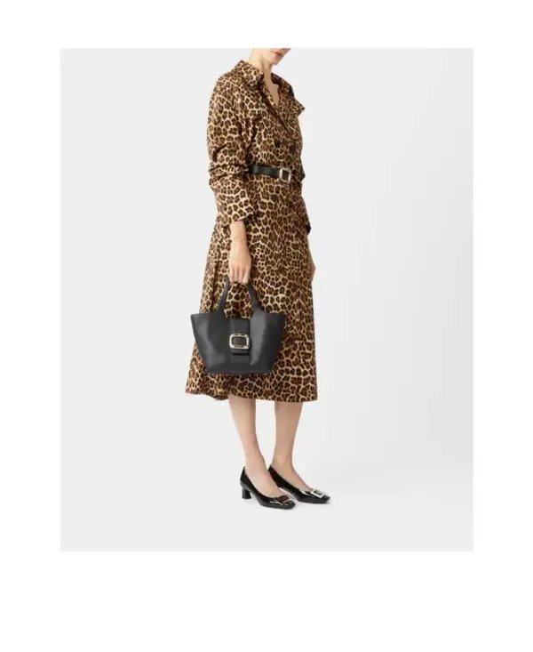 ROGER VIVIER Mini Viv Choc Tote Bag - Black