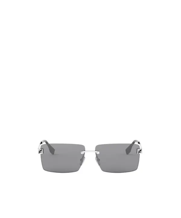 Fendi Rectangle Frame Sunglasses - Gray