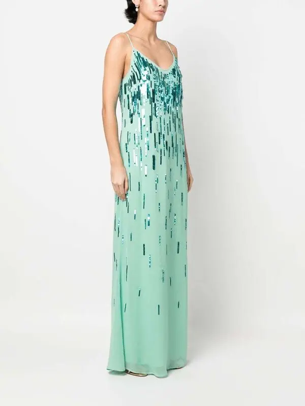 Amen Embellished V-neck Maxi Dress