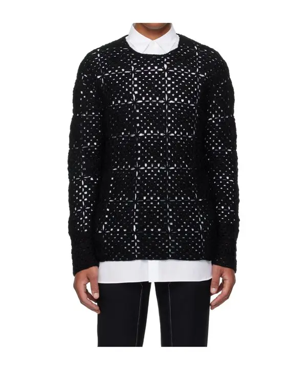 Comme Des Garçons Crochet Long Sleeve Sweater