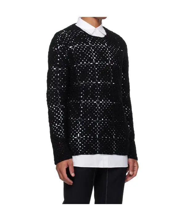 Comme Des Garçons Crochet Long Sleeve Sweater