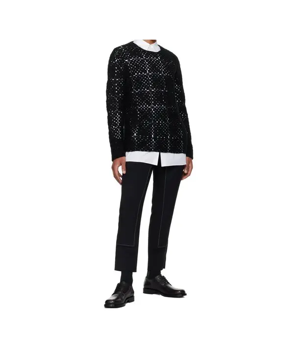 Comme Des Garçons Crochet Long Sleeve Sweater