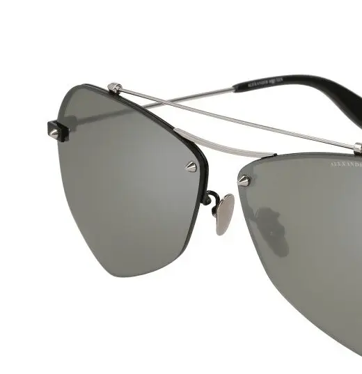 Alexander McQueen Aviator Sunglasses With Logo Detail
