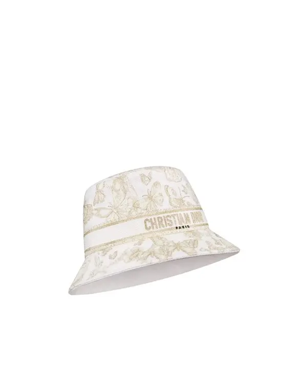 Dior Bucket Hat With Toile De Jouy Mexico Pattern