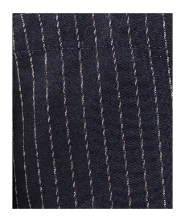 Brunello Cucinelli Pinstriped Wide Leg Trousers