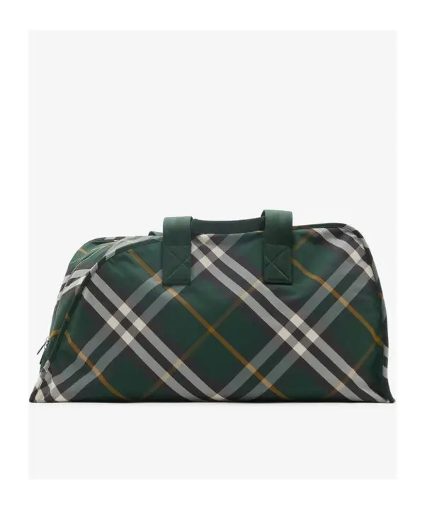 Burberry Shield Checkered Duffle Bag