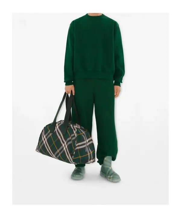 Burberry Shield Checkered Duffle Bag