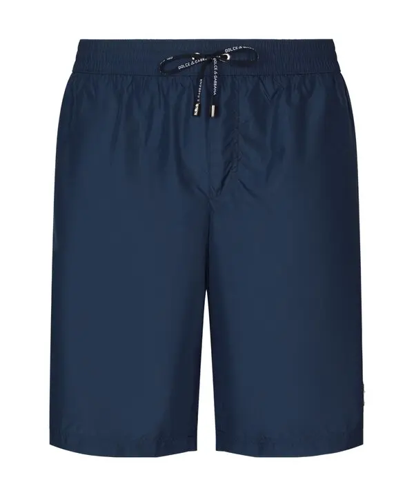 Dolce & Gabbana Drawstring Swim Shorts - Blue