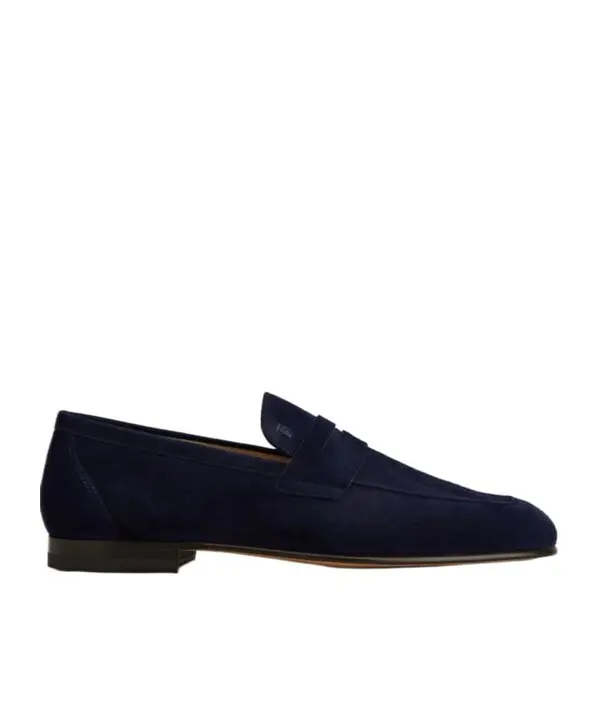 TOD'S Slip-on Loafers With Letter Print - Blue