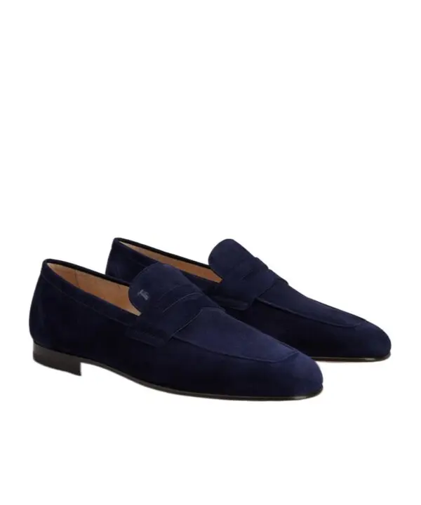 TOD'S Slip-on Loafers With Letter Print - Blue