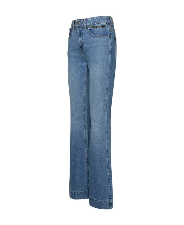 Stella McCartney Flared Jeans With Chain Detail