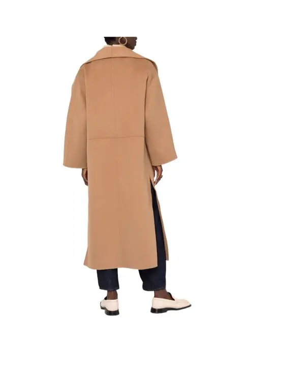 TOTEME Oversized Draped Coat - Camel
