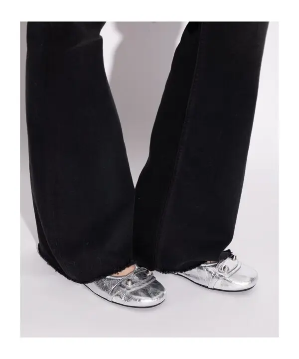 Balenciaga City Ballet Flats - Silver
