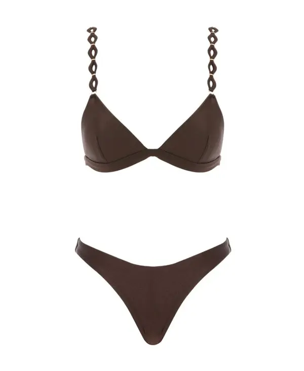 Zimmermann Adjustable Shoulder Strap Bikini Set - White