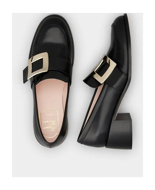 ROGER VIVIER Buckled Loafers With Metal Buckle Detail