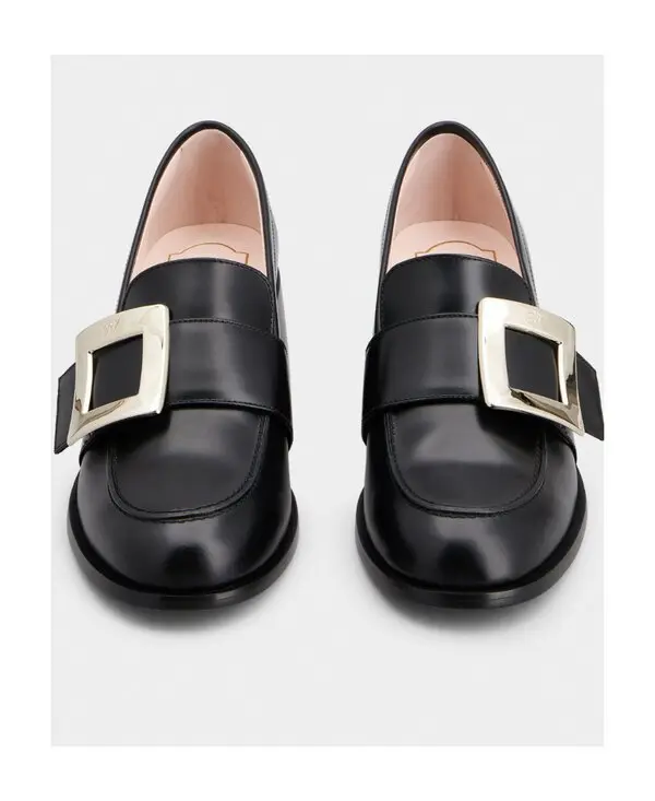 ROGER VIVIER Buckled Loafers With Metal Buckle Detail