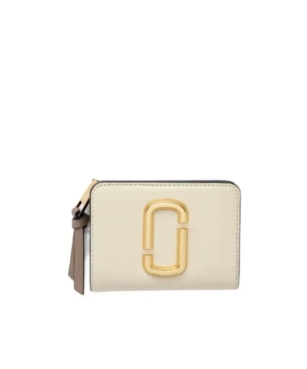 Marc Jacobs The Snapshot Mini Compact Wallet - Nude