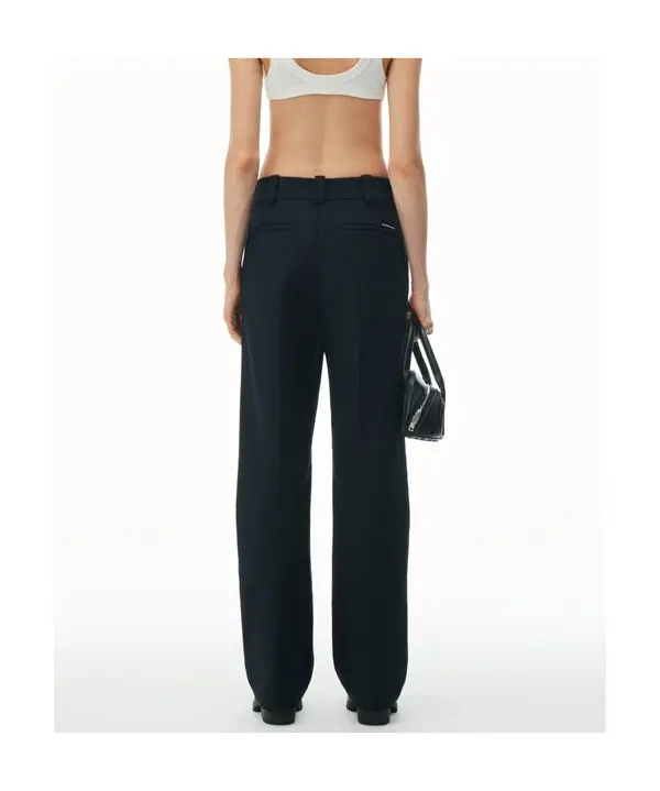Alexander Wang Straight Cotton Tailored Trousers