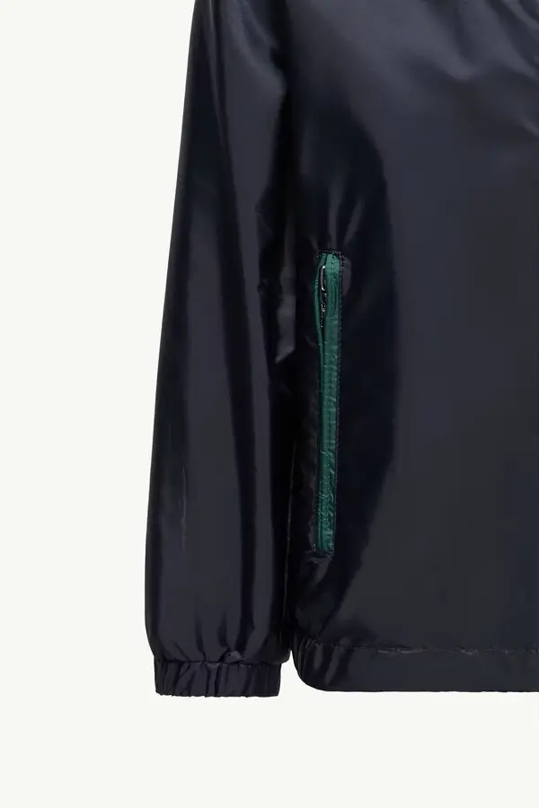 Moncler Hooded Banu Rain Jacket - Navy Blue