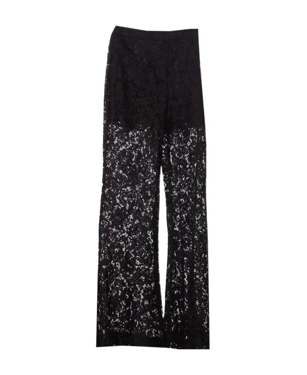 Zimmermann Matchmaker Guipure-lace Flared Trousers - Black