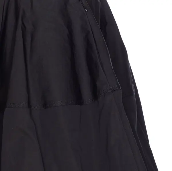 Alaïa Poplin Balloon Skirt With Pleated Hem