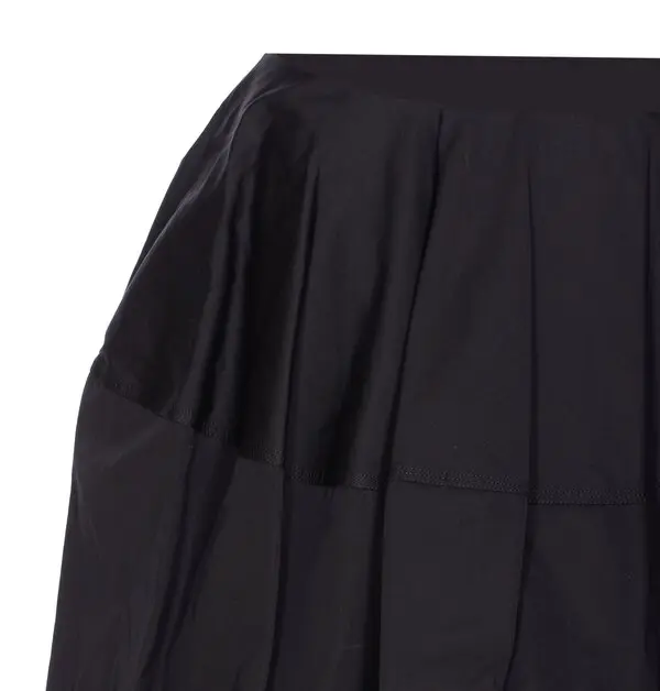 Alaïa Poplin Balloon Skirt With Pleated Hem