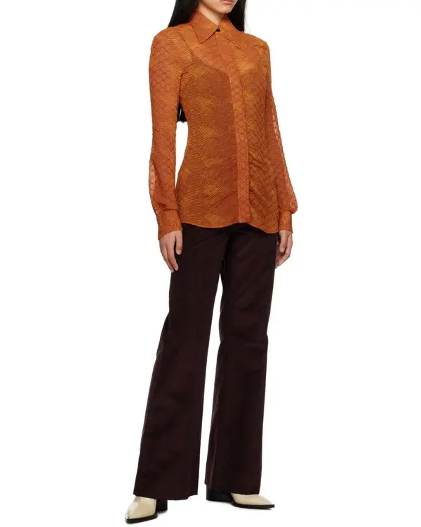 Victoria Beckham Fitted Long Sleeve Shirt